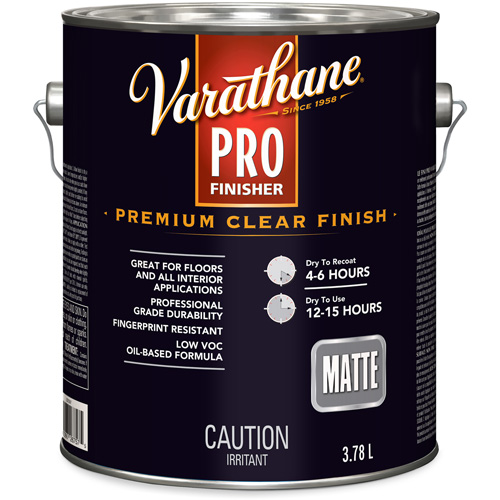 Rust-Oleum Varathane® ProFinisher, 3.78 L, Clear, Matte KQ992 | GFS Inc.